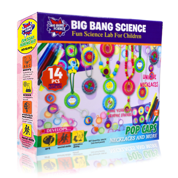 Pop Caps Art| Girls Toy Girl Craft Brands-Alpha Manufacturing Ltd