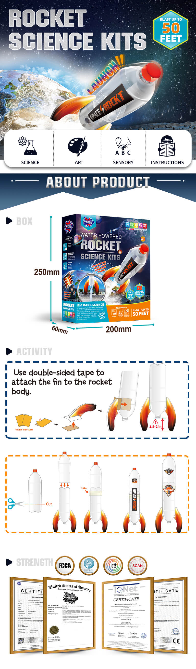 Rocket Science Kits-New Arrivals|water rocket Kit|Rocket Launcher for Kids|space Toys - Alpha ...